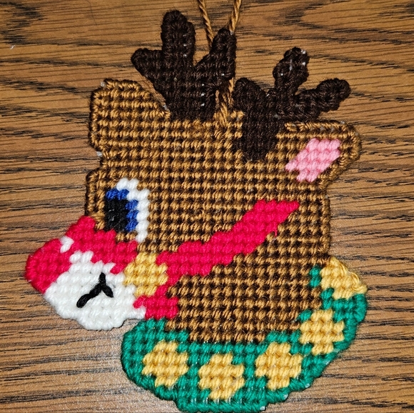 Handmade | Holiday | Rudolph Red Nose Reindeer Ornament Handmade ...